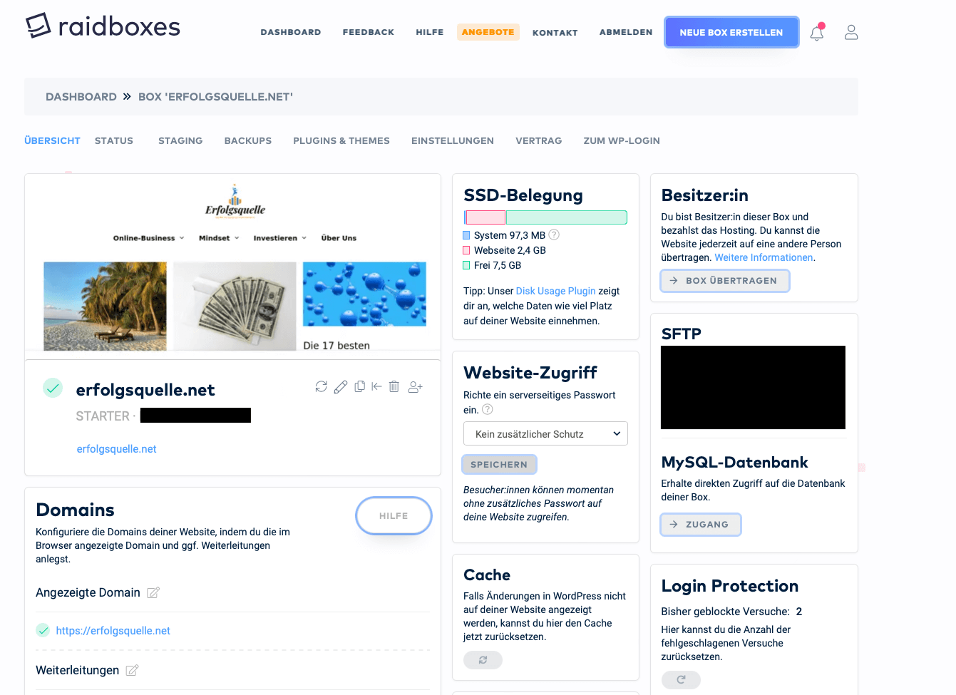 Raidboxes Erfahrungen: Der beste Webhoster? - Erfolgsquelle